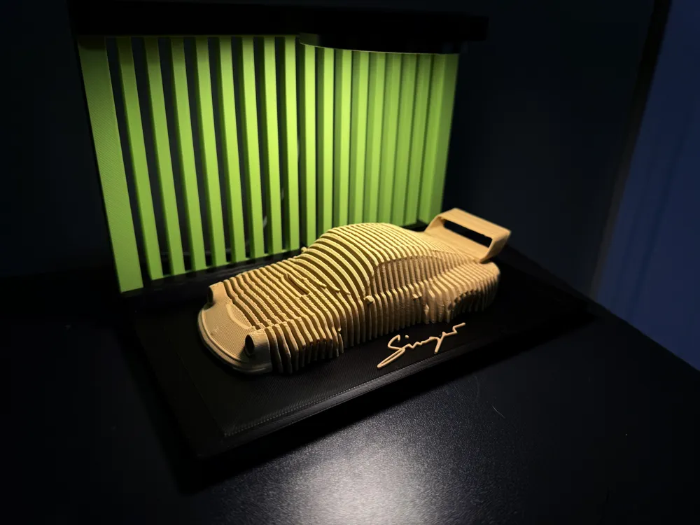 Singer Porsche 911 DLS Turbo Track - Layered model! - Free 3D Print ...