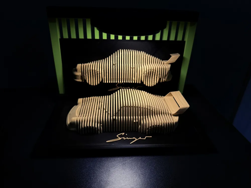 Singer Porsche 911 DLS Turbo Track - Layered model! - Free 3D Print ...