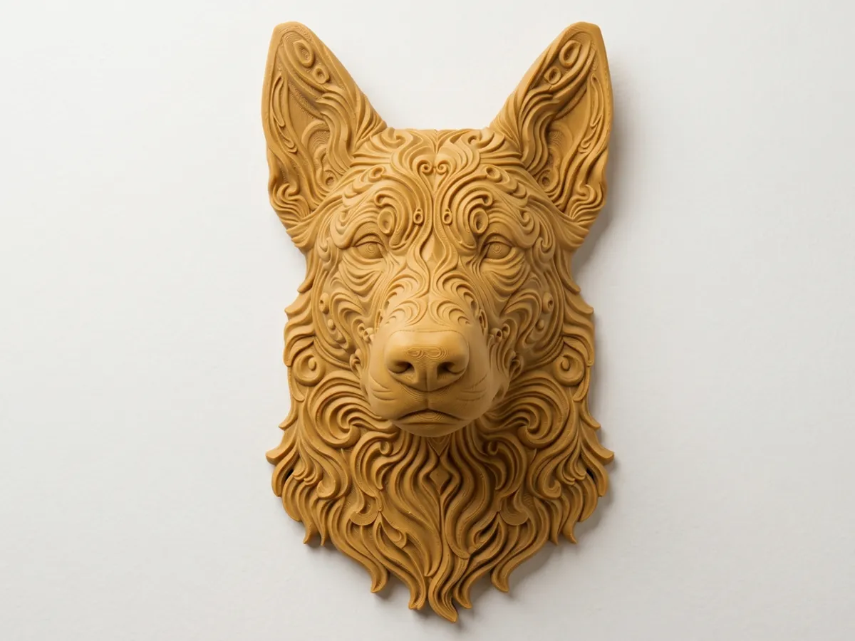 Belgian Malinois - Wall Art - Free 3D Print Model - MakerWorld