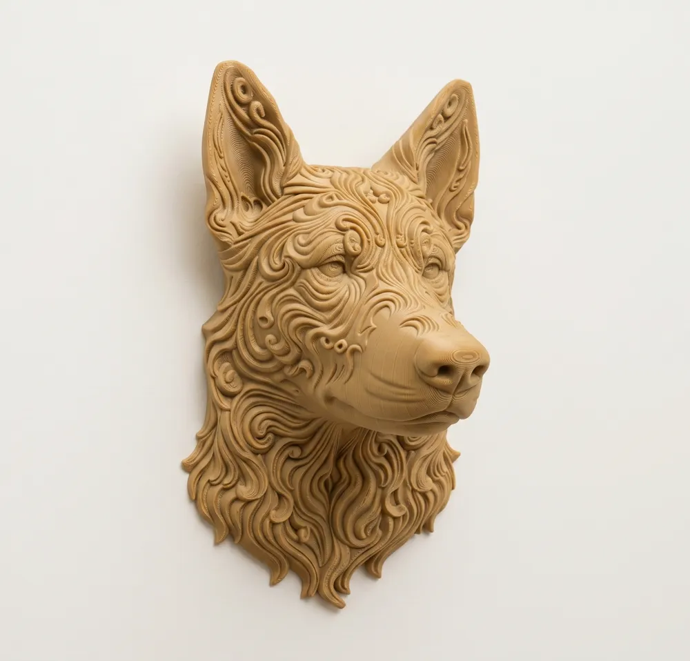 Belgian Malinois - Wall Art - Free 3D Print Model - MakerWorld