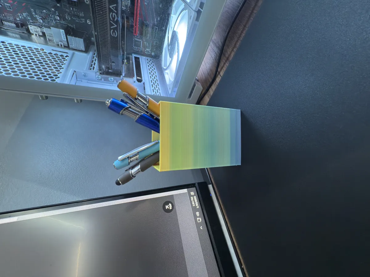 Simple Pencil Bin works well on ludicrous speed. - Free 3D Print Model ...