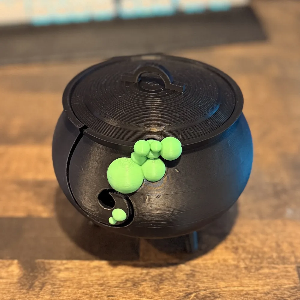 Bubbling Cauldron Yarn Bowl - Free 3D Print Model - MakerWorld