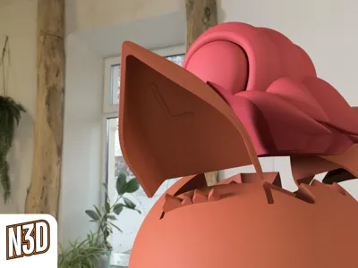 #0037 - Vulpix by N3D MakerWorld: Download Free 3D Models