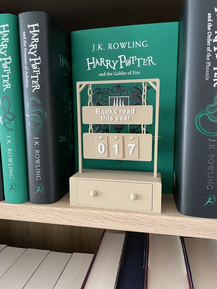 Hanging (Book) Counter with Number Storage - Free 3D Print Model ...