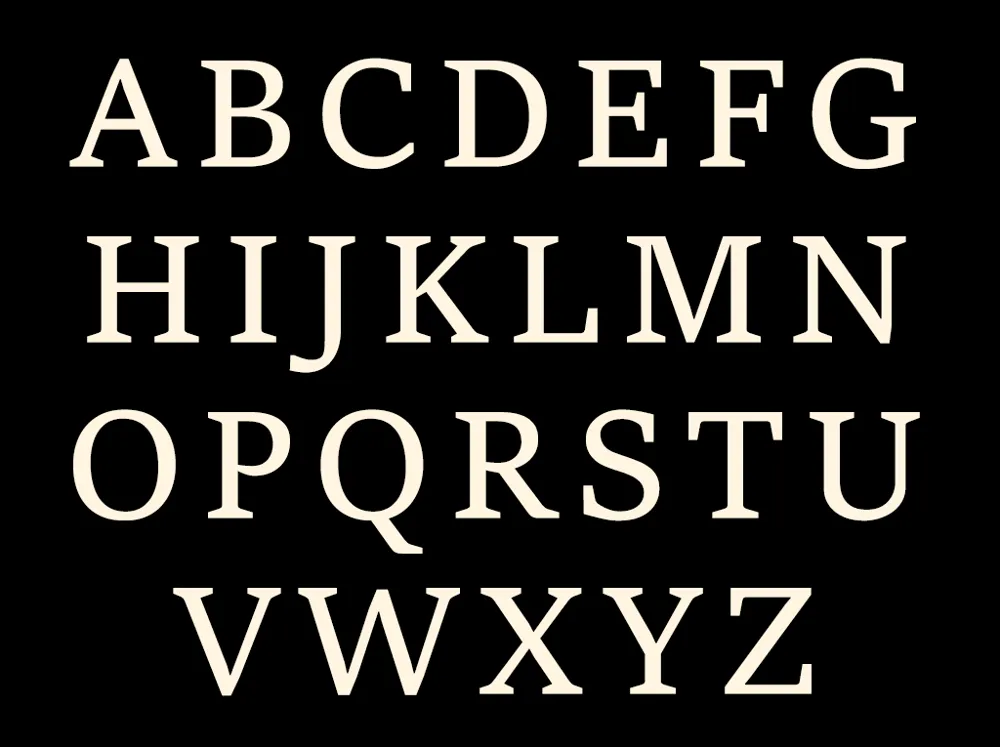 Decorative letters A-Z (Serif), LED light - Free 3D Print Model ...