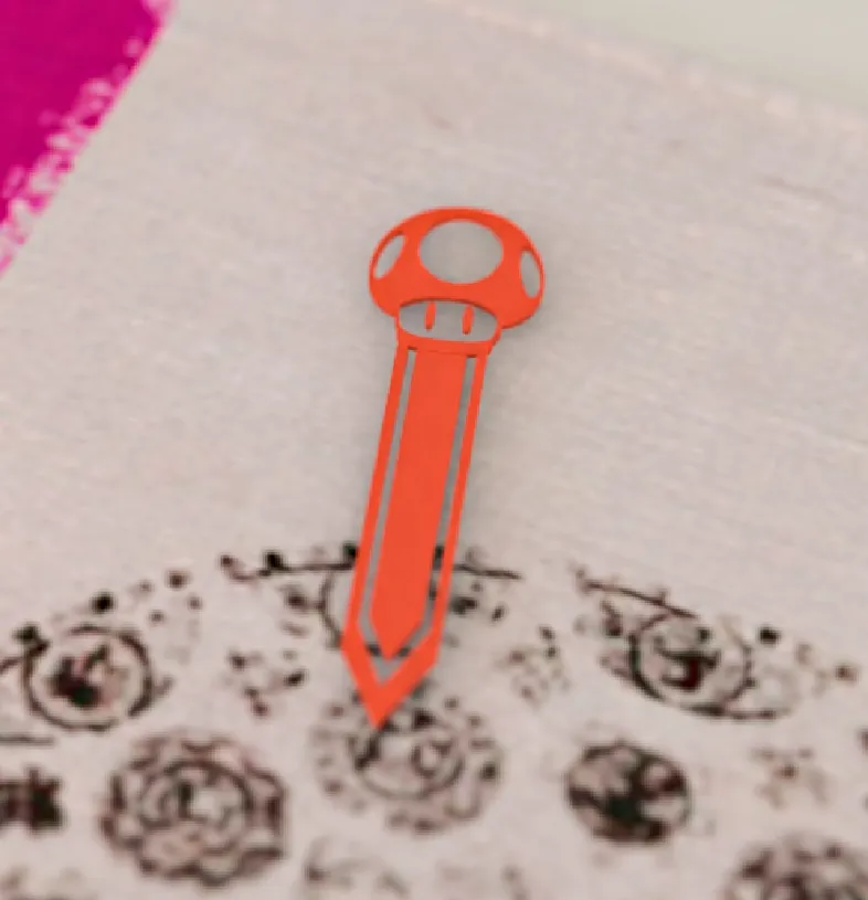 Mario Mushroom Bookmark by King Goon - MakerWorld