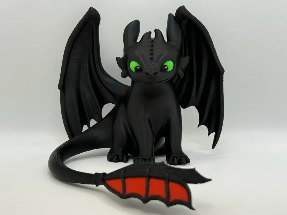 Toothless dragon figure - Free 3D Print Model - MakerWorld