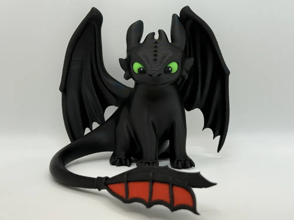 Toothless dragon figure by Mysstra hueforge 3Dart MakerWorld: Download ...