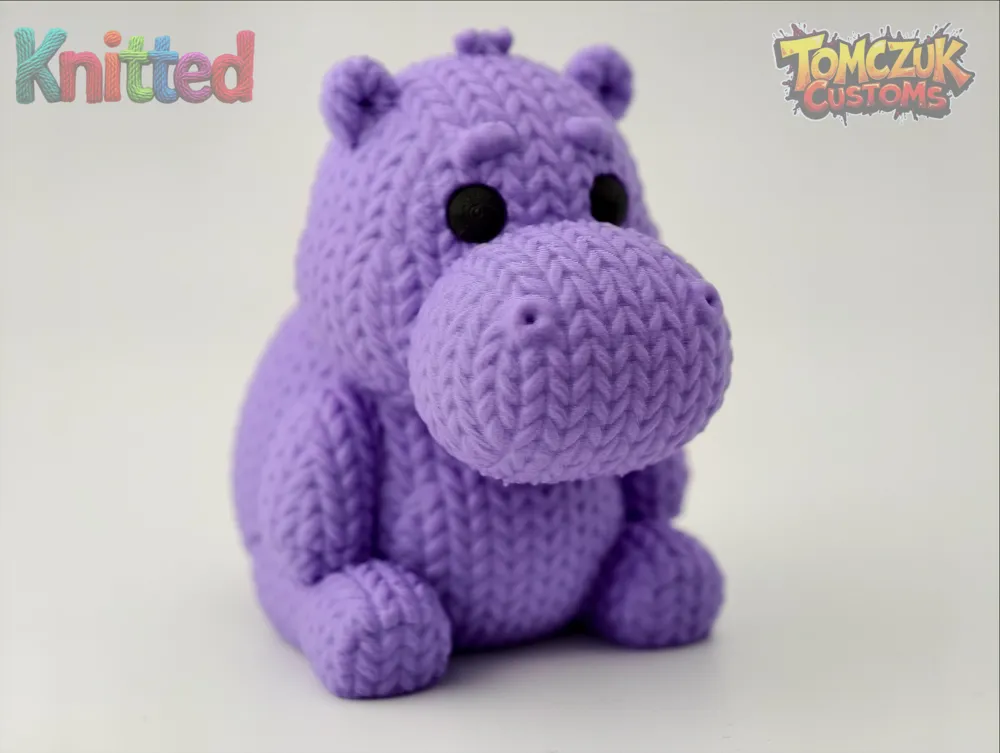Knitted Hippo – Chunky and Cute! by TomczukCustoms MakerWorld: Download ...