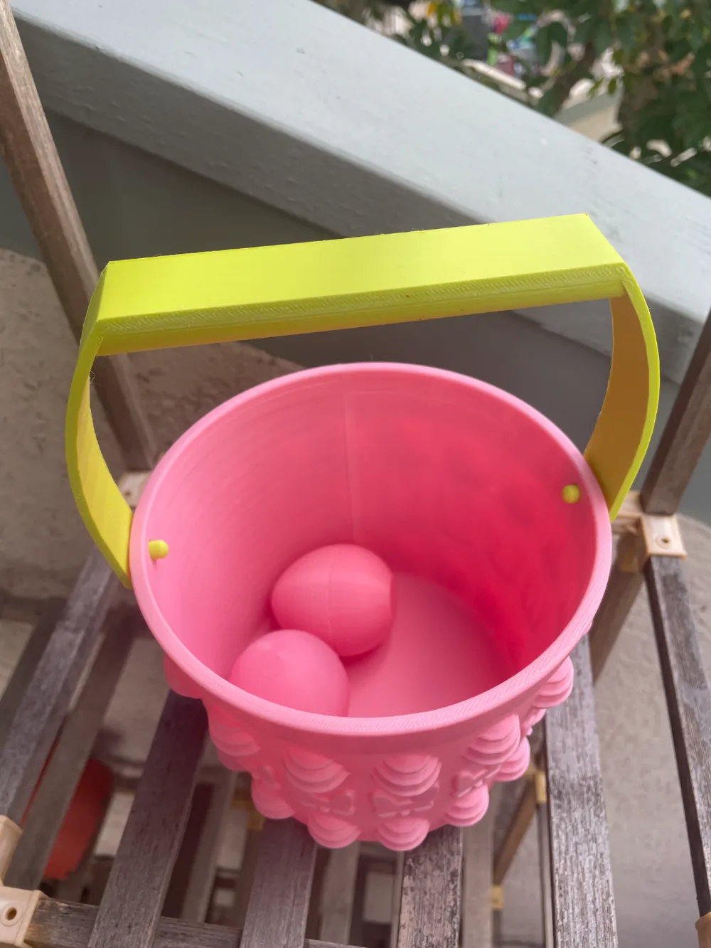 Easter Egg Basket with Handle by 3D Printed By Ryan - MakerWorld