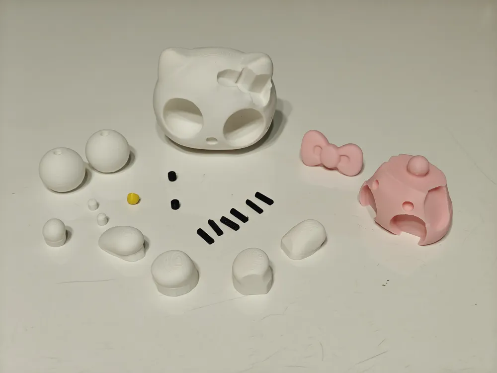 Goofy series – HELLO KITTY Movable Eyes NOAMS - Free 3D Print Model ...