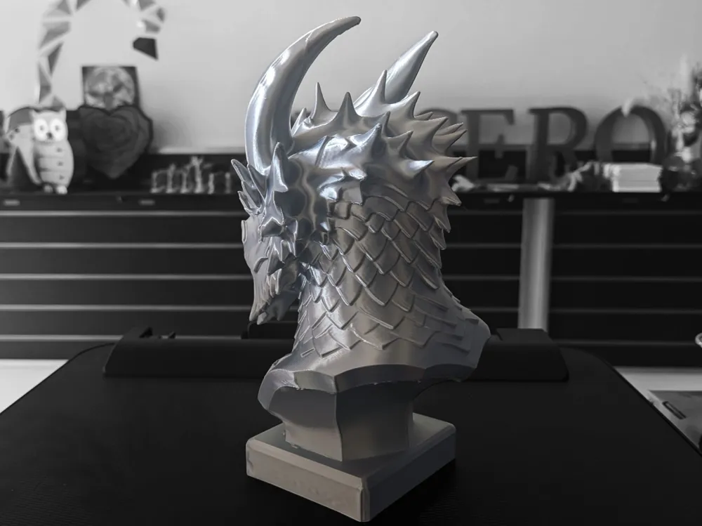 Iron Dragon Bust by Sitsero MakerWorld: Download Free 3D Models