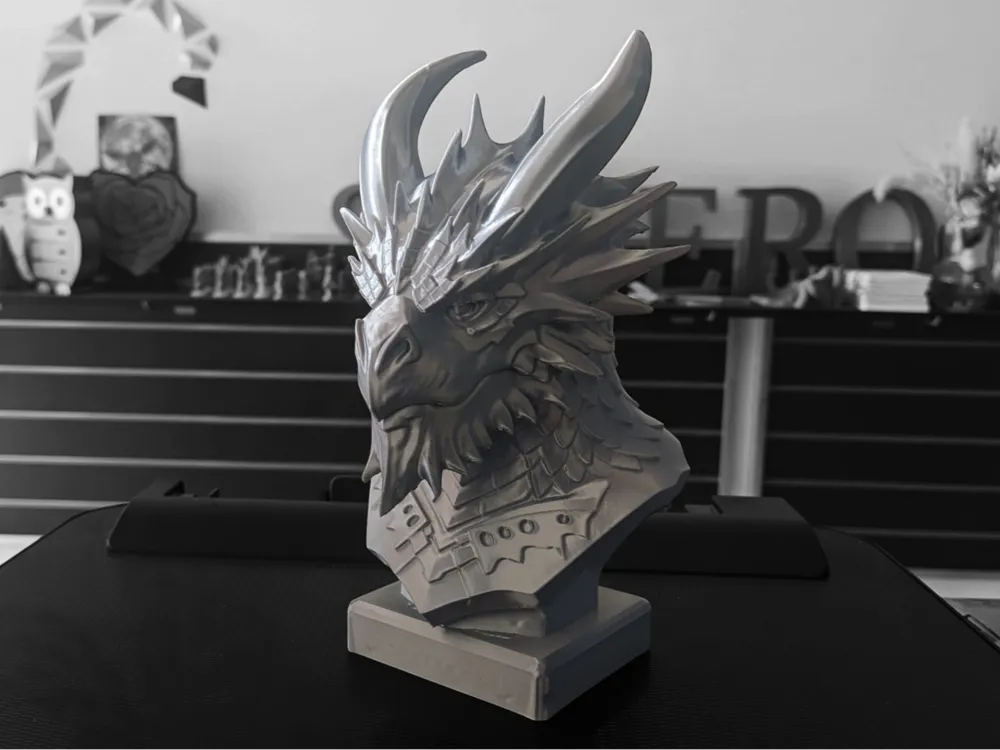 Iron Dragon Bust by Sitsero MakerWorld: Download Free 3D Models