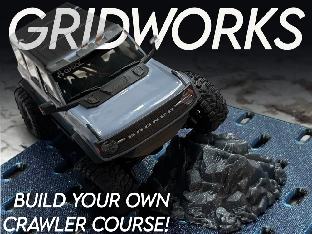 GRIDWORKS | BOULDER RC CRAWLER COURSE (Scale 30) - Free 3D Print Model ...