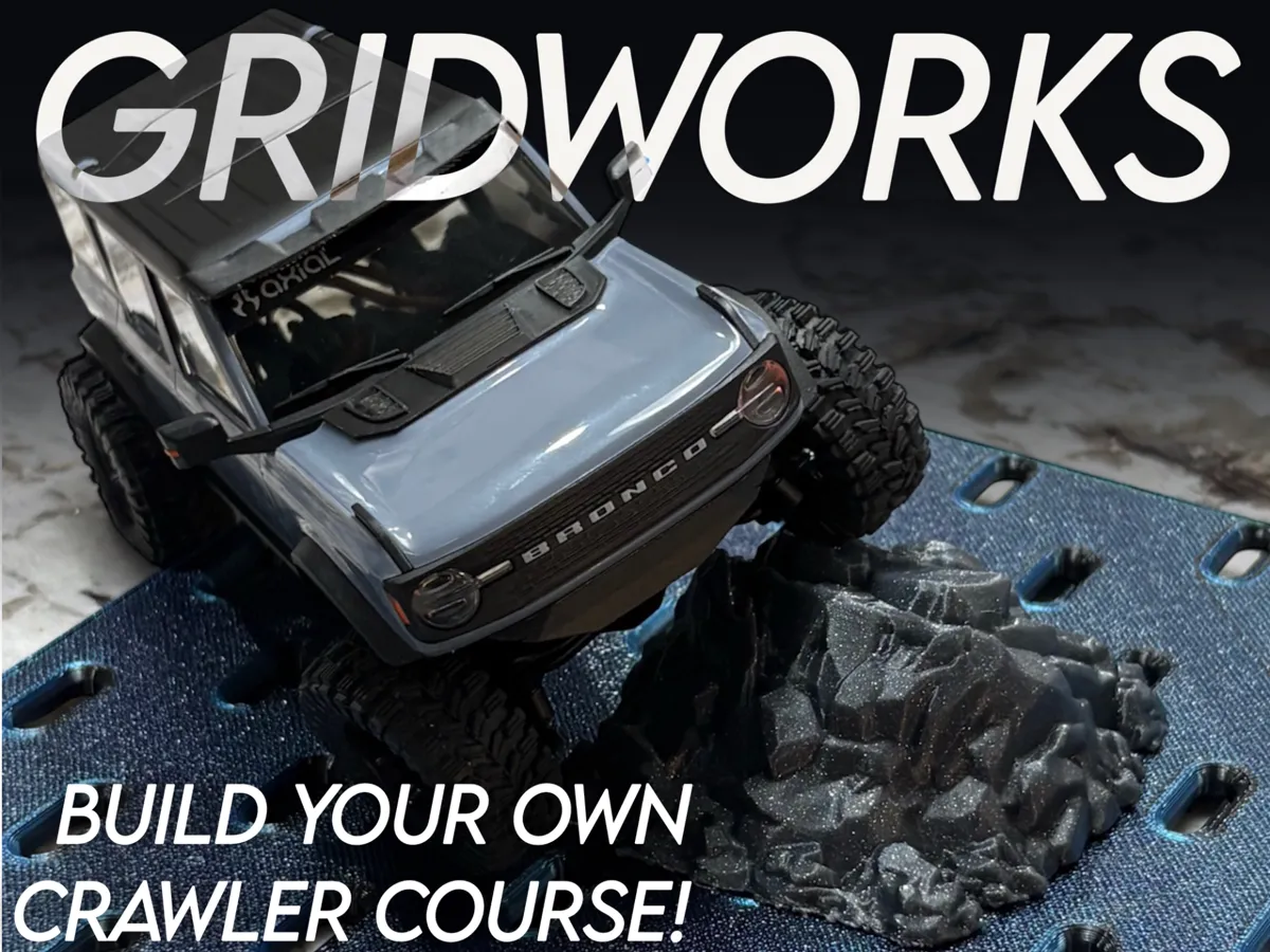 GRIDWORKS | BOULDER RC CRAWLER COURSE (Scale 30) - Free 3D Print Model ...