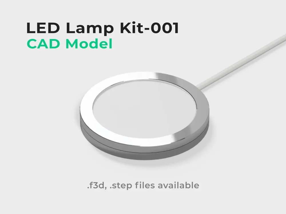LED Lamp Kit-001 - CAD model ( .step, .f3d files ) by Henlor - MakerWorld
