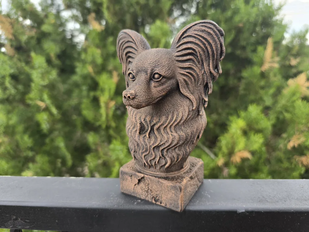 Papillon Bust - Free 3D Print Model - MakerWorld