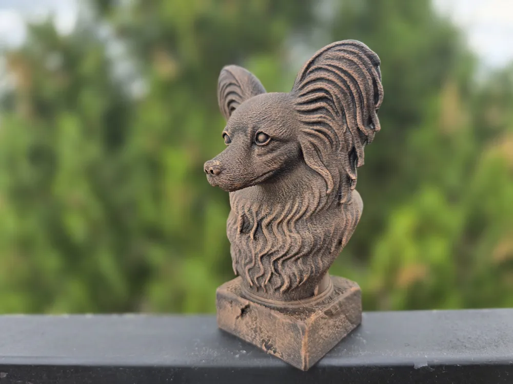 Papillon Bust - Free 3D Print Model - MakerWorld