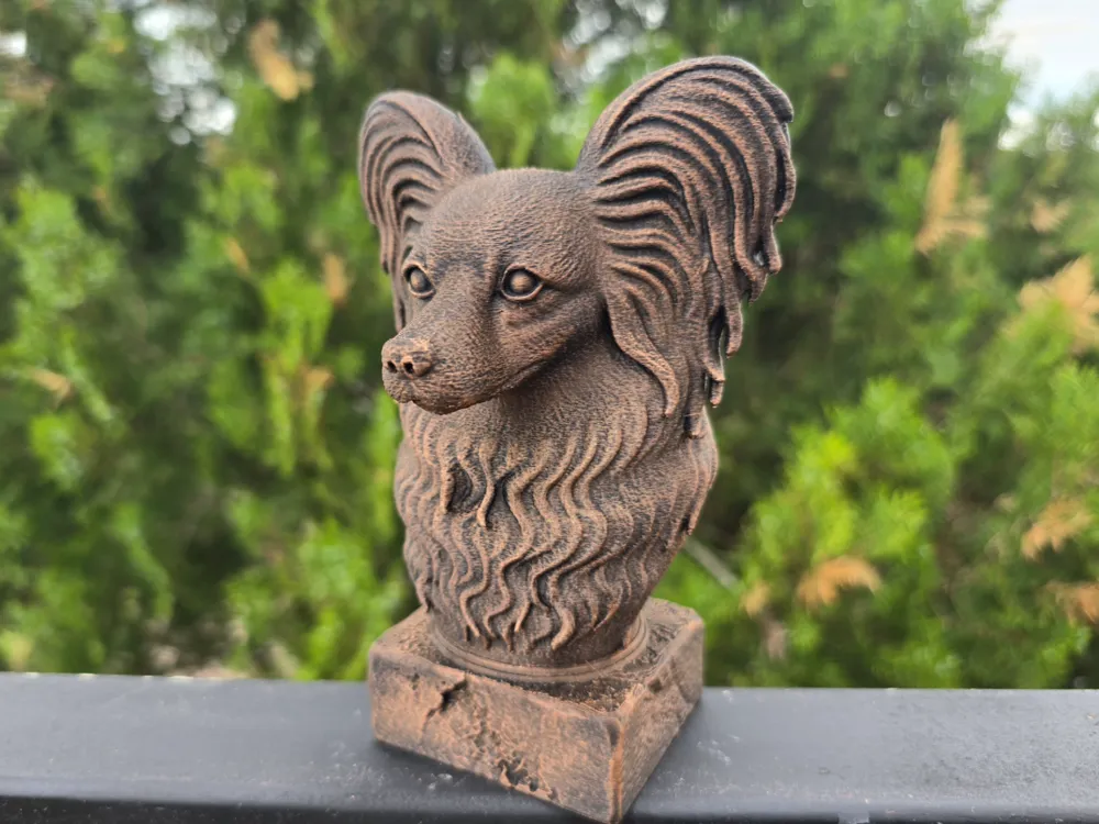 Papillon Bust - Free 3D Print Model - MakerWorld
