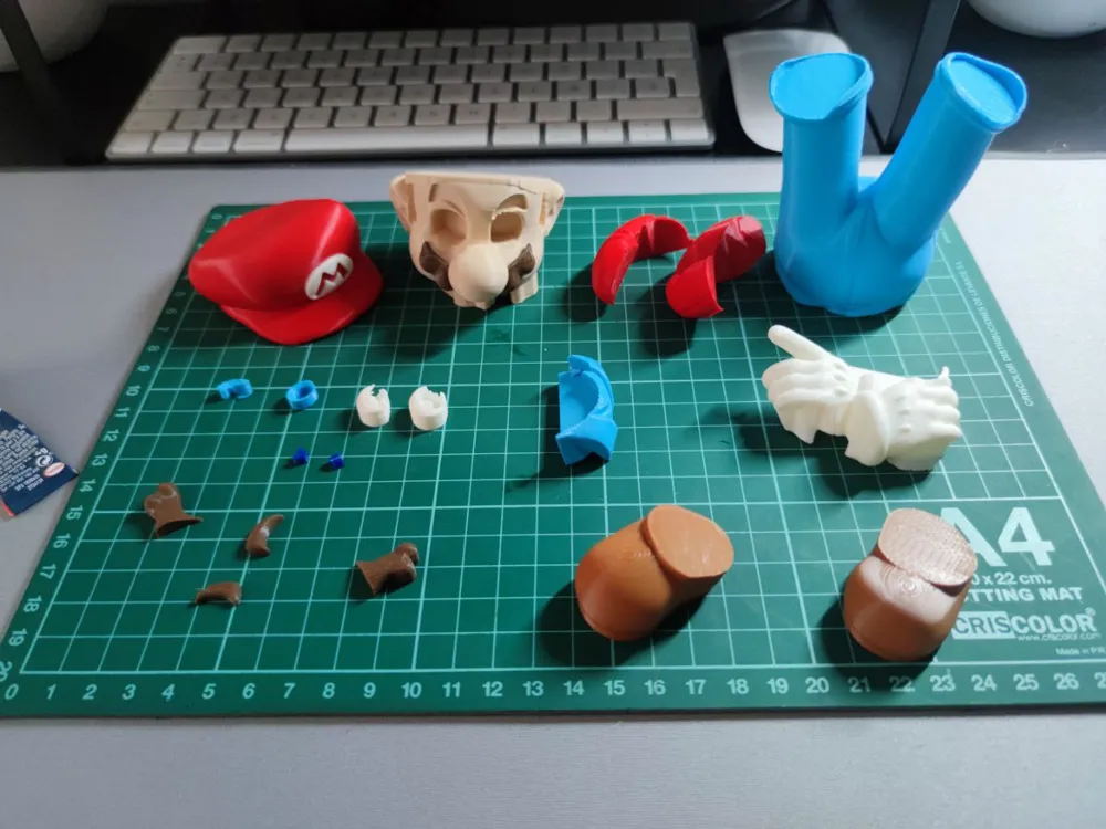 Super Mario Multi-Parts NO AMS - Free 3D Print Model - MakerWorld