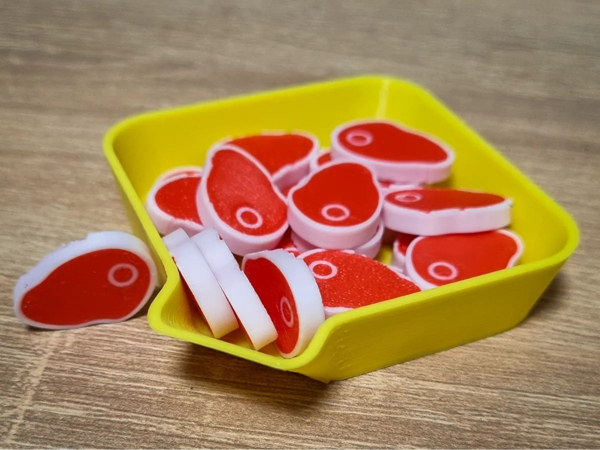 Meat Tokens for Board Games - Free 3D Print Model - MakerWorld