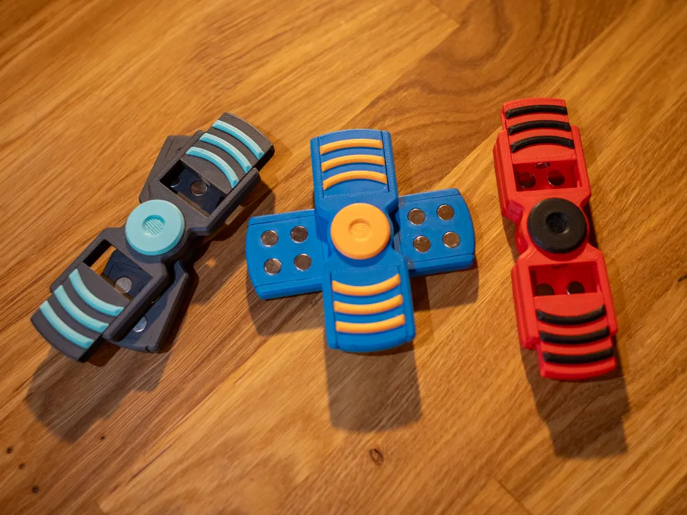 Magnetic slider and fidget spinner 2 in 1 - Free 3D Print Model ...