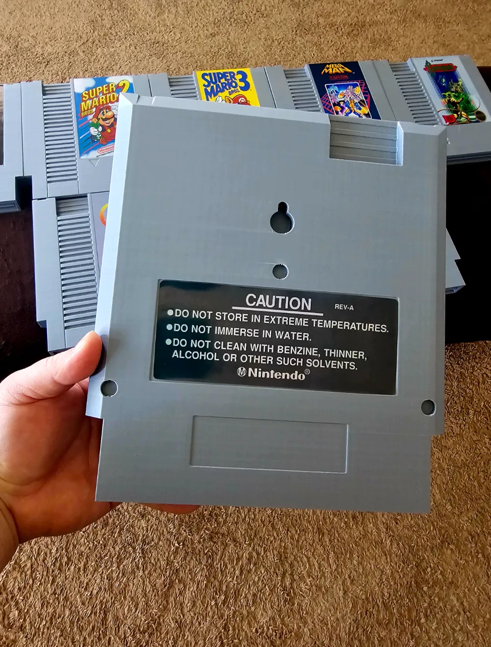 Giant NES Cartridge Wall Art Remixed by 220°c - MakerWorld