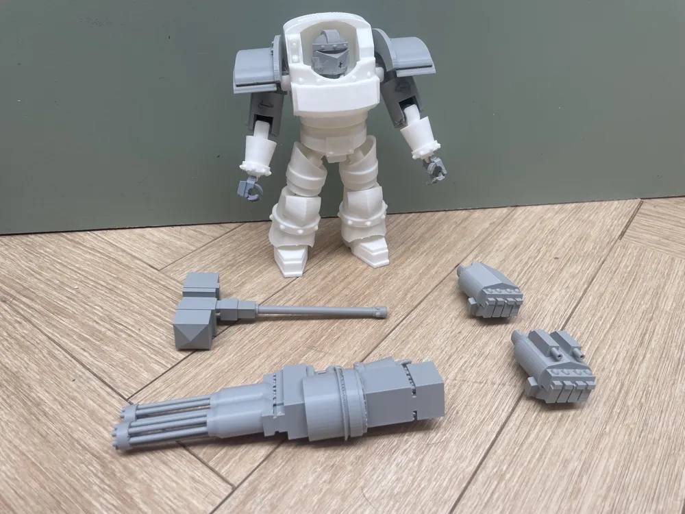 brutus pattern juggernaut weapons pack - Free 3D Print Model - MakerWorld