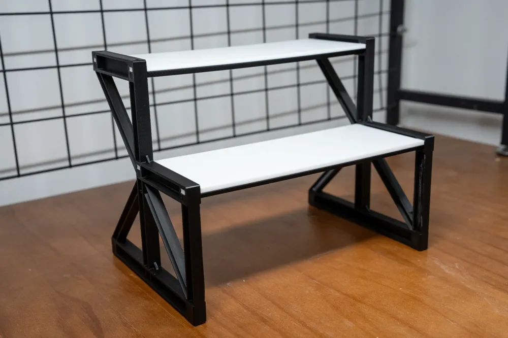 Stackable 2-Tier Display Stand - Free 3D Print Model - MakerWorld
