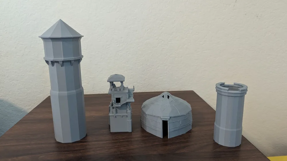 DnD Tent and Towers Minis for Board Game by skulbeth - MakerWorld