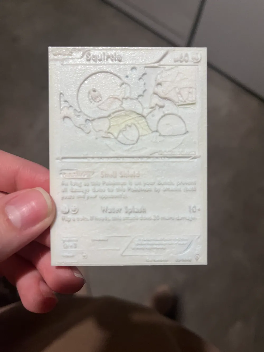 Squirtle Lithophane Trading Card by leonardwaynejr - MakerWorld