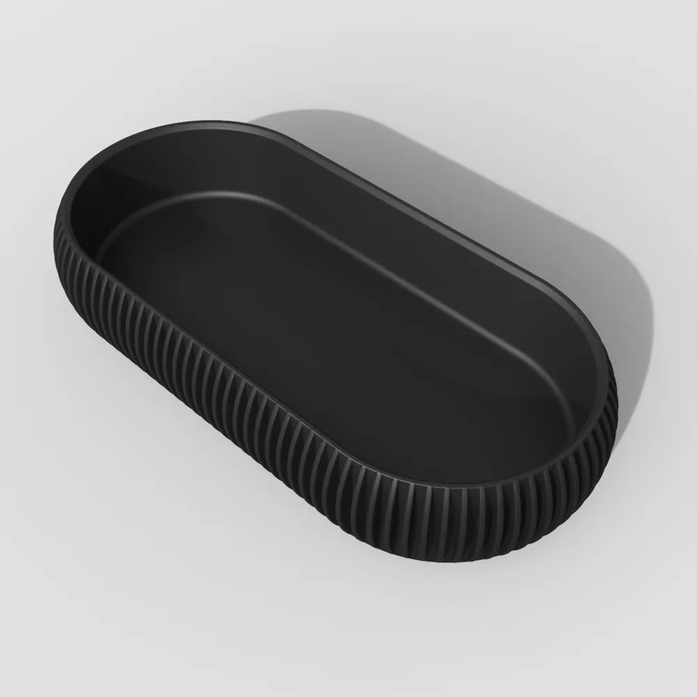 Modern Ribbed Oblong Catch All Tray by Emmersive MakerWorld: Download ...