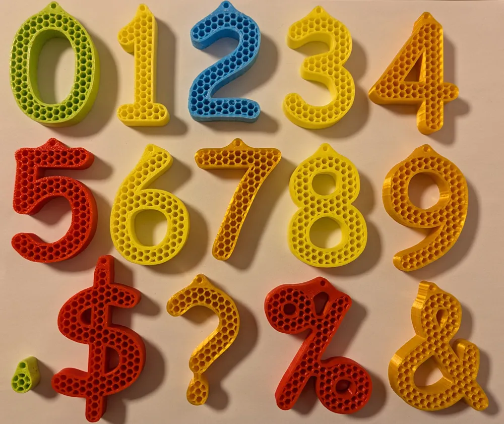 Number Hexagon Pendant 5 by Bart_S MakerWorld: Download Free 3D Models