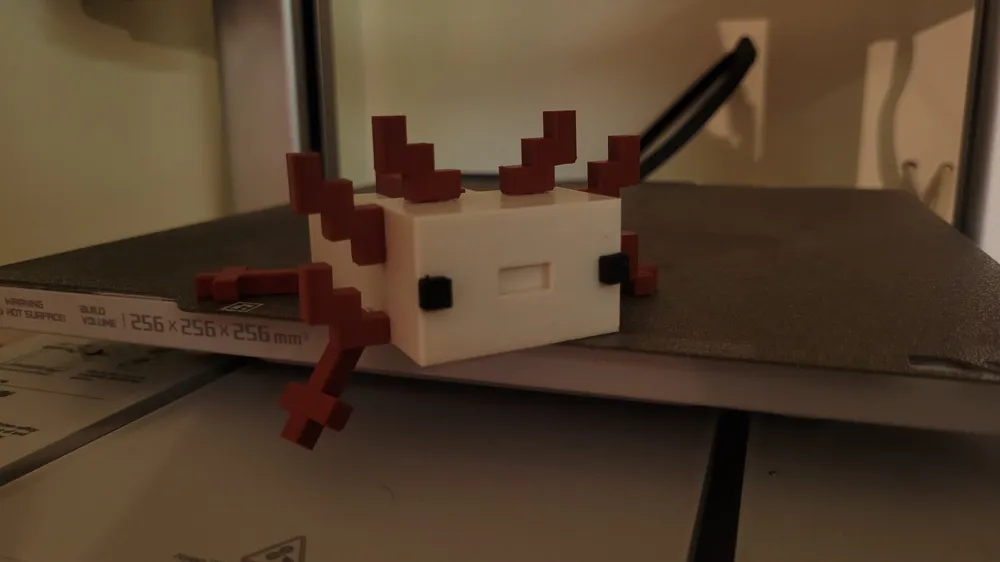Articulated Minecraft Axolotl | No Glue by Shinzou MakerWorld: Download ...