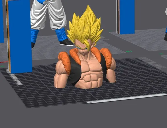 Gogeta super sayan colored Remixed by 3DGAP MakerWorld: Download Free 3D Models