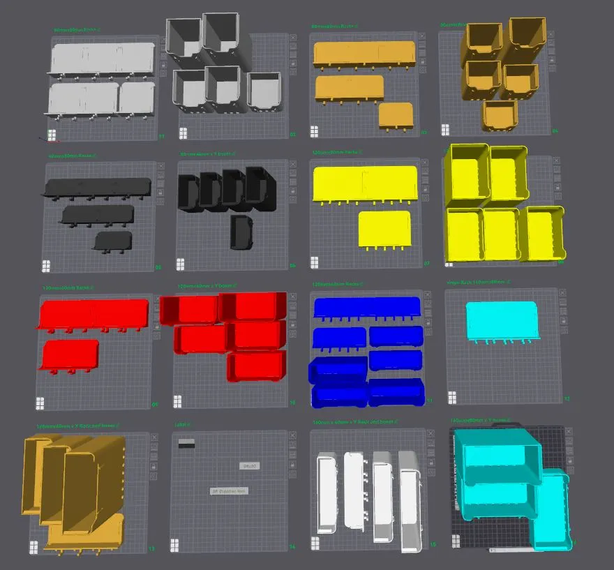 Flexi Rack Boxes skadis by Sergej P - MakerWorld