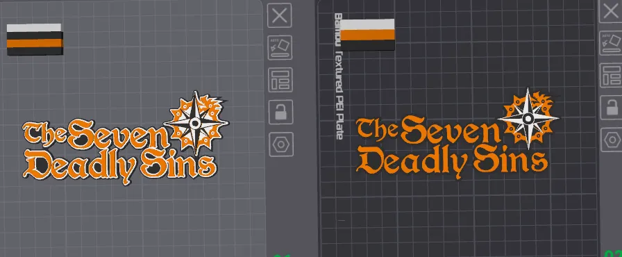 The Seven Deadly Sins logo (customizable) by Carl MakerWorld: Download ...