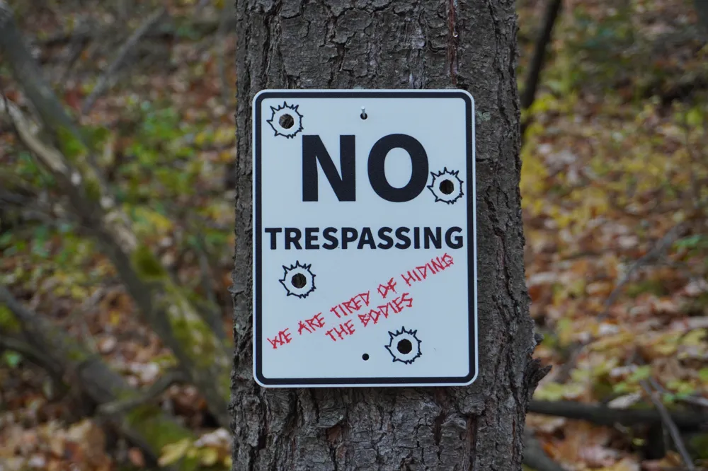 Halloween No Trespassing Sign by Studio Travisty MakerWorld: Download ...