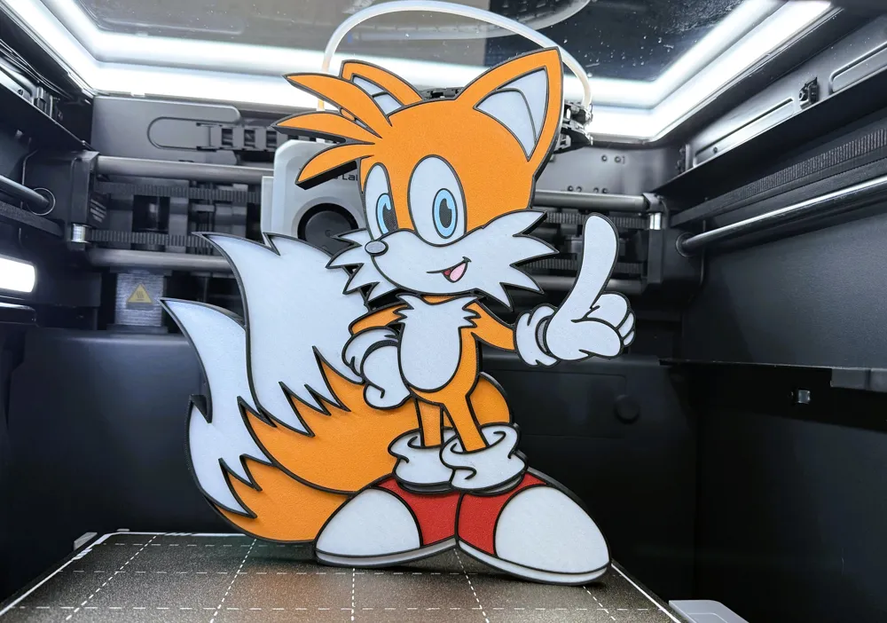 Tails Wall Decor (NO AMS - Multipart) by ItsBryy3D MakerWorld: Download ...