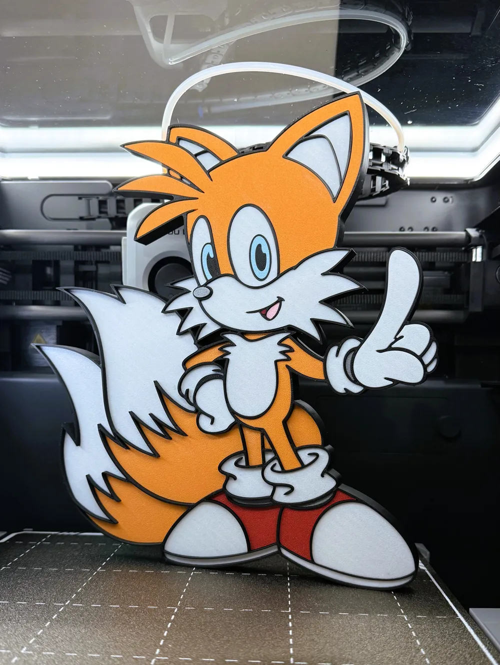 Tails (NO AMS) Wall Art - Free 3D Print Model - MakerWorld