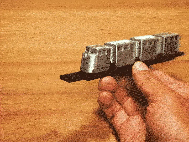Magnetic Track Set with Mini Train Set by 草色星球 MakerWorld: Download ...