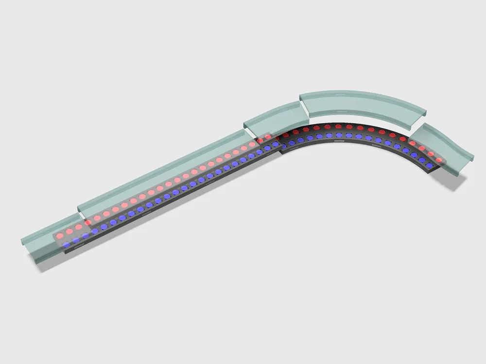 Magnetic Track Set With Mini Train Set By 草色星球 Makerworld Download Free 3d Models