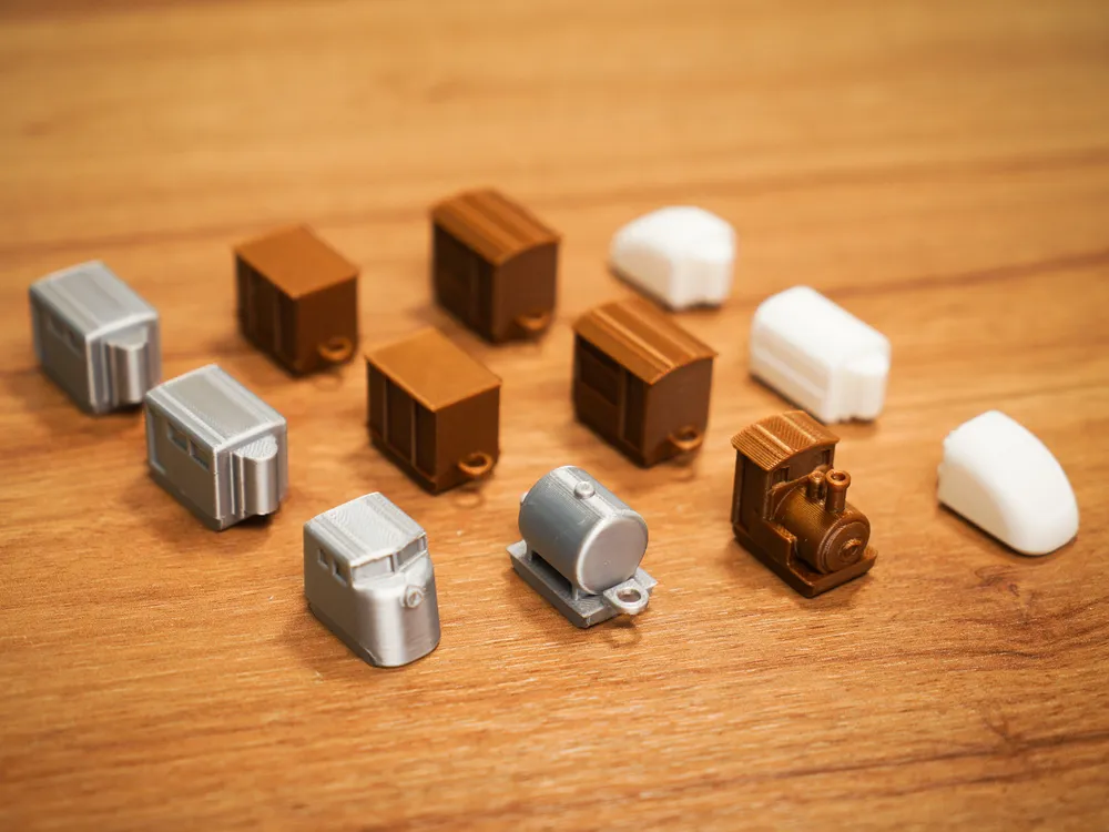 Magnetic Track Set With Mini Train Set By 草色星球 Makerworld Download Free 3d Models