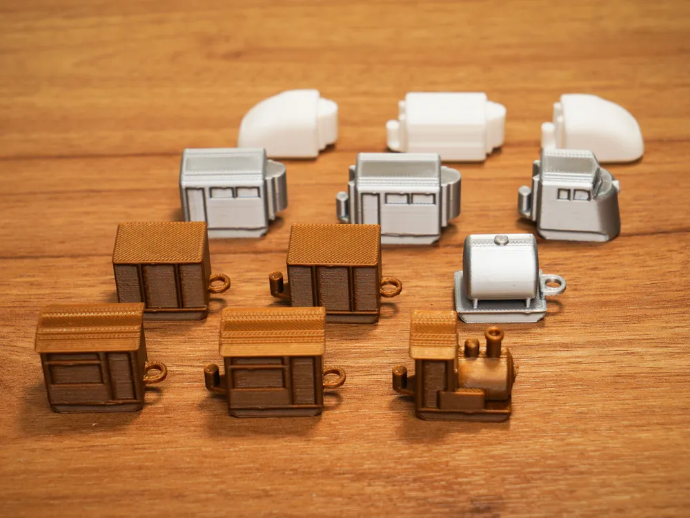 Magnetic Track Set With Mini Train Set By 草色星球 Makerworld Download Free 3d Models