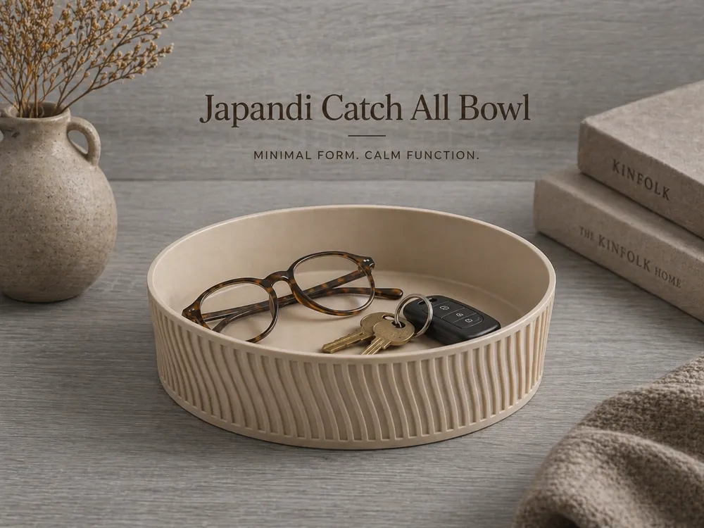 Japandi Catch All Bowl - Free 3D Print Model - MakerWorld