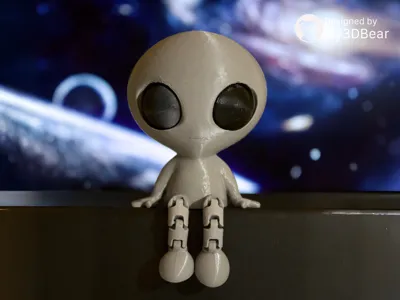 Articulated Alien with flexi legs by My3DBear MakerWorld: Download Free ...