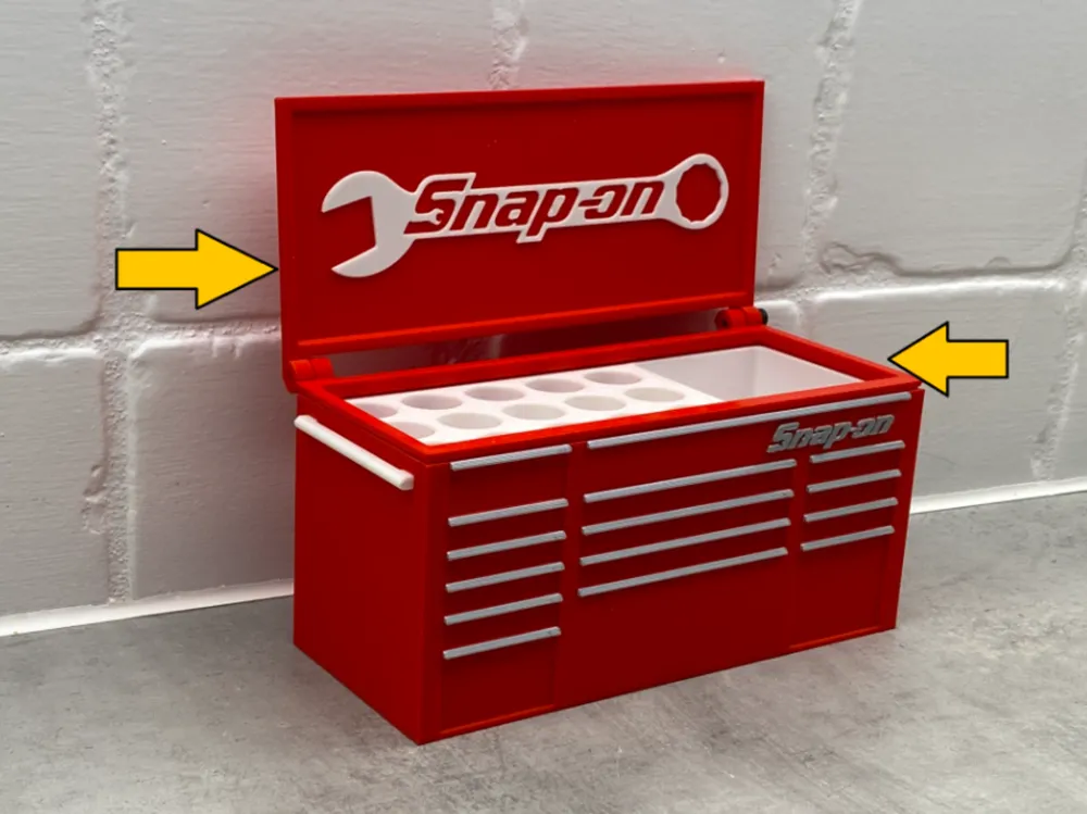 Snap-on Tools Lid Desk Work Toolbox Pen Holder by Mrtk1970 - MakerWorld