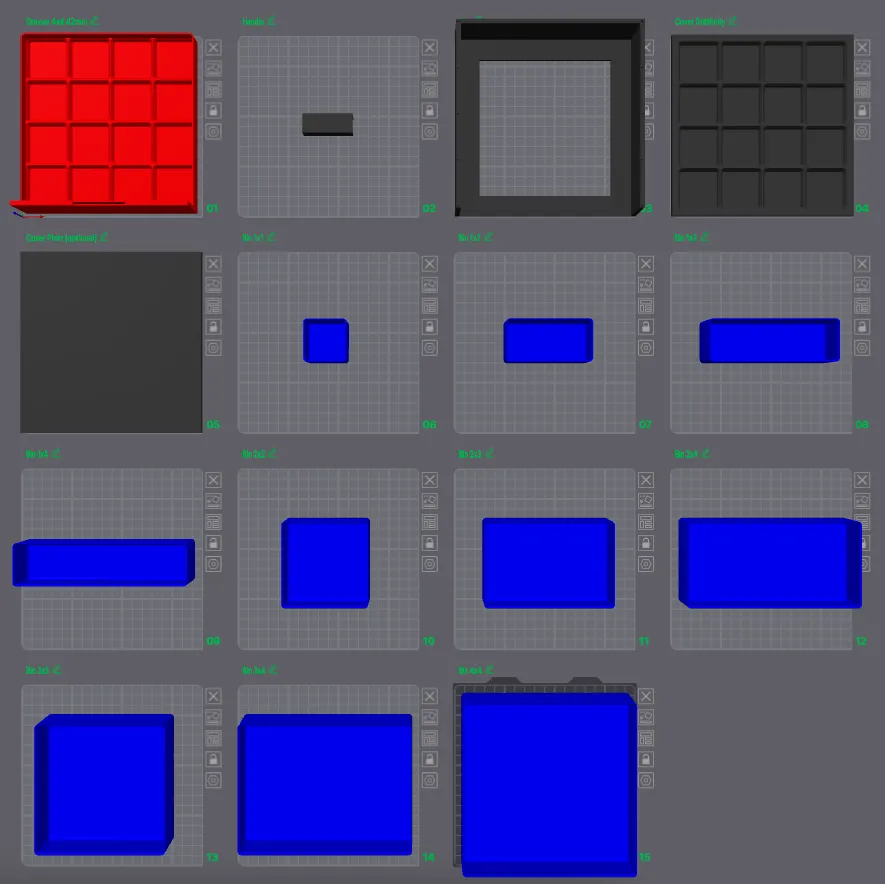 Gridfinity Drawer System (A1 Mini Compatible!) - Free 3D Print Model ...