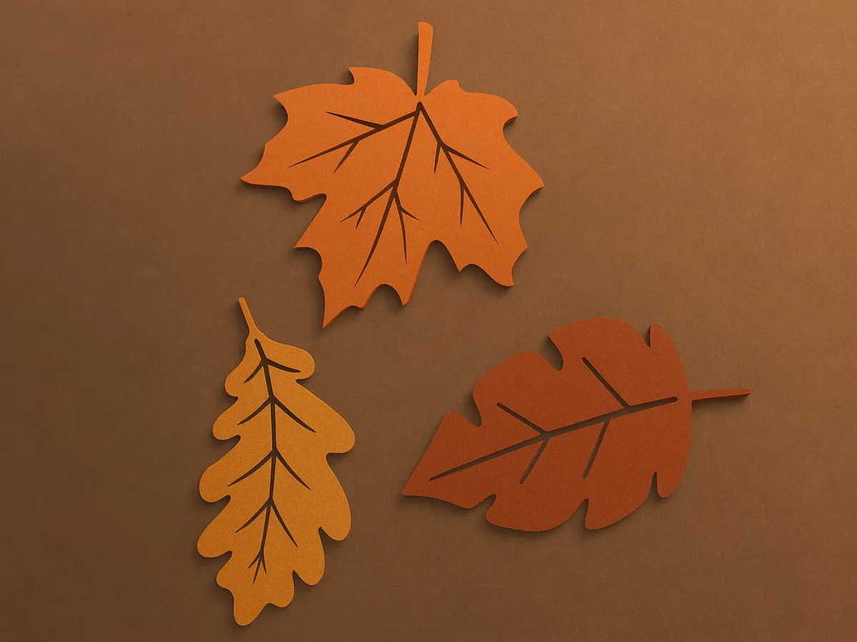 Autumn Leaves / Decorative Leaves - Free 3D Print Model - MakerWorld
