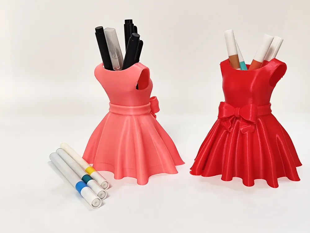 Dress Pen Holder - Free 3D Print Model - MakerWorld
